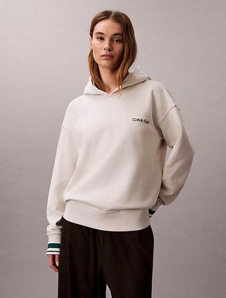 Calvin Klein Hoodie Aus French-terry - Chalk - Damen - M