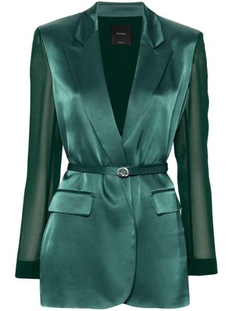 Pinko blazer en satin - Vert