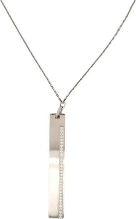 Messika Halskette - MESSIKA KATE 5781 HALSKETTE VERTIKALER ANH&Atilde;NGER W - Gr. unisize - in Silber - f&uuml;r Damen