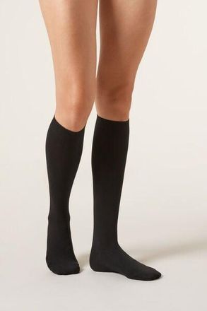 Calzedonia Lange Socken Mit Cashmere Schwarz