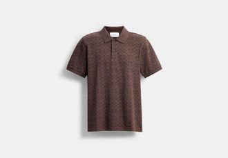 Coach Signature-Poloshirt Aus Biobaumwolle