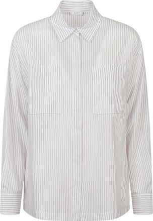 PESERICO Femme, Blouses et Chemises, Brun, Taille: 40 FR Chemise &agrave; rayures