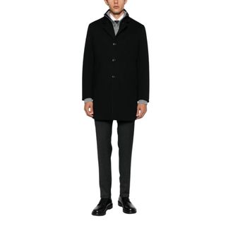 Montecore Einknopfmantel - - Coats - Herren - Schwarzk - L