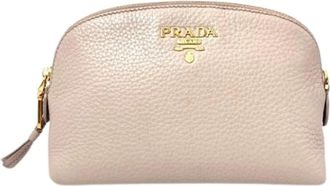 Prada Pre-owned Vintage Pouch - Femme - Pre-owned - Beige - Taille: ONE Size
