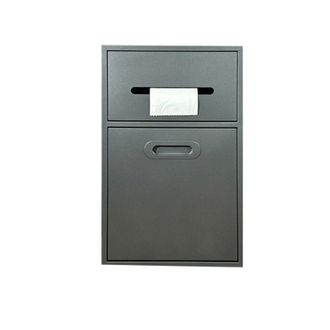 Generic Eingebaute Nischen Edelstahl Nischen Mit Abnehmbarer T&uuml;r Mit M&uuml;llbeh&auml;lter Badezimmer Dusche Angepasste Nische Neben Der Toilette Geeignet F&uuml;r Parks &Ouml;f