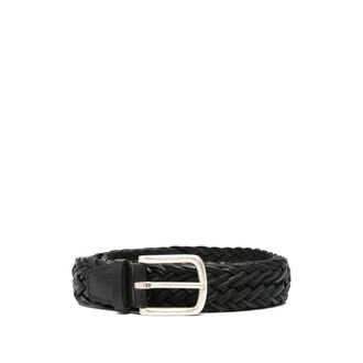 Orciani Geflochtener Lederg&uuml;rtel - - Accessories - Herren - Schwarzk - 105 CM