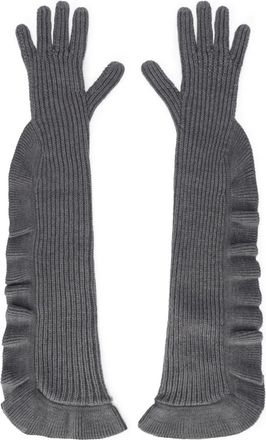 Red Valentino Femme, Accessoires, Gris, Taille: S/M Elegant Gloves