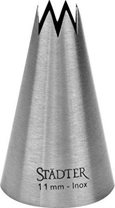 St&auml;dter Spritzt&uuml;lle, Edelstahl, Silber, 11 mm