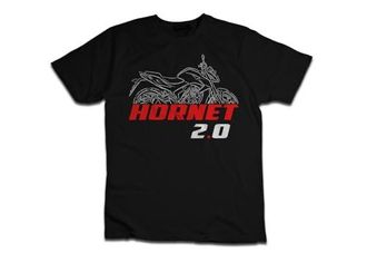 Generic T-shirt de motard &eacute;l&eacute;gant avec motif inspir&eacute; de la moto pour les fans de Hornet 2.0 2021-2024, noir, M