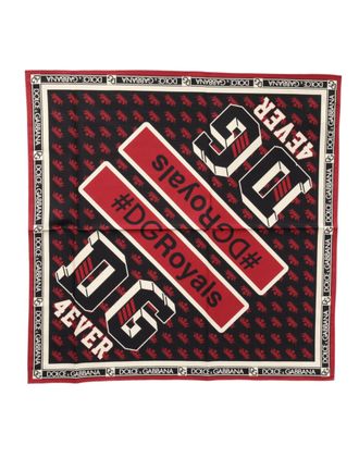 Dolce & Gabbana Mens Multicolor dgroyals Square Foulard 50cm X 49.5cm Scarf