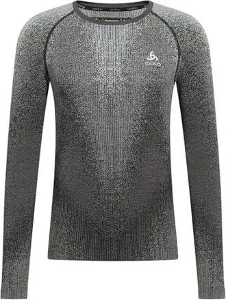 Odlo Blackcomb Eco Big Logo Top Crew Maillot de Corps Hommes Gris - Black L