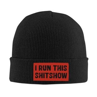 Generic Je Dirige Ce Bordel. Unisex Bonnets Hiver Confortable Bonnet De P&ecirc;cheur &Eacute;pais Bonnets Tricot&eacute; pour Casque Moto Sport Cyclisme