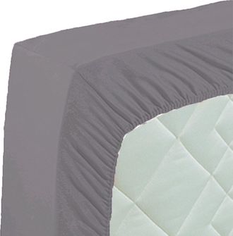 Curt Bauer Mako Jersey Spannbettlaken 180x200 200x200 cm (blei)