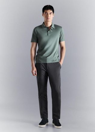 Mango Polo comfort extensible &agrave; boutons vert for&ecirc;t - Homme - XXL - MANGO MAN