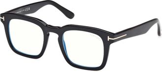 Tom Ford unisex, Accessoires, Noir, Taille: 50 MM Square-Frame Optical Lunettes