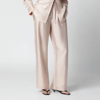 R&oacute;he Light pink silk trousers