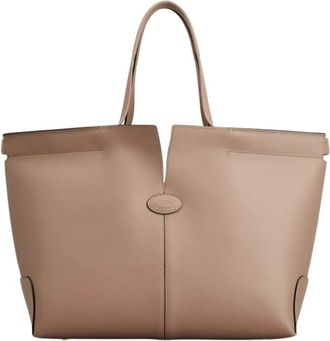 Tod's Femme, Sacs, Beige, Taille: ONE Size Di Bag Folio