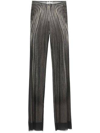 Jean Paul Gaultier pantalon &agrave; imprim&eacute; spirale - Noir
