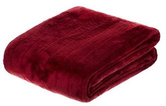 Brandsseller Couverture Douillette en Imitation Fourrure de Vison Plaid de Canapé Couvre-lit Chaud et Doux - 150 x 200 cm Rouge
