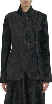 Marc Le Bihan Brocade Viscose Jacket - - Jackets - Damen - Schwarzk - M