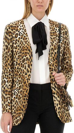 Moschino Animal Pattern Viscose Jacket - Multicolor