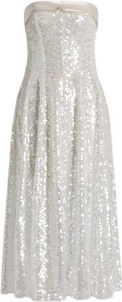 Alberta Ferretti Femme, Robes, Blanc, Taille: 36 FR Party Robes