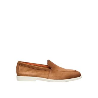 Santoni Suede Leder Loafers Casual - - Shoes - Herren - Braun - 44 EU