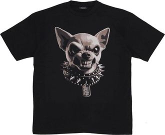 Phobia Archive Homme, Tops, Noir, Taille: M T-shirt Chien Enrag&eacute;