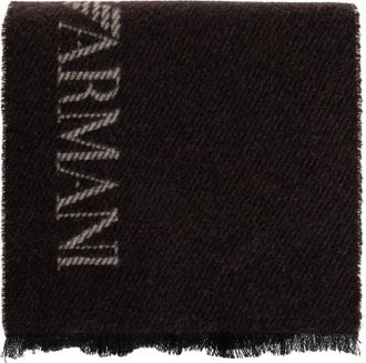 Emporio Armani Homme, Accessoires, Brun, Taille: ONE Size Logo Scarf