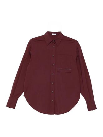 Brunello Cucinelli Chemise - Rouge Brun