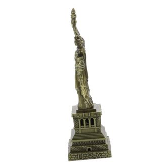 SOLUSTRE Freiheitsstatue Metallfigur Detailreiche Deko Skulptur f&uuml;r Wohnzimmer und B&uuml;ro Kreative Metallkunst Ornament Leicht und Langlebig als Geschenk f&uuml;r Fre