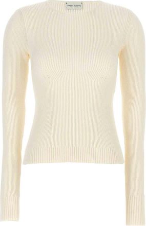 Magda Butrym Rundhalspullover - Weiß