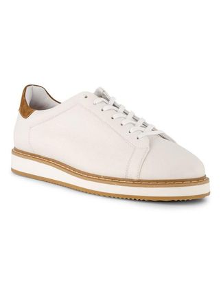 Rosso E Nero Herren Sneaker wei&szlig; Leder