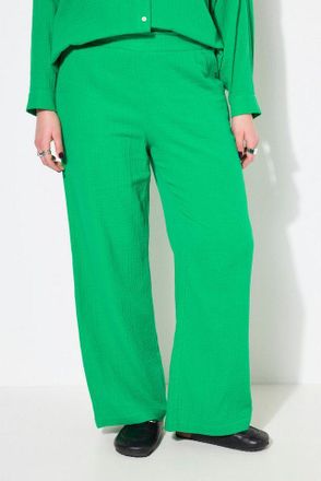 STUDIO UNTOLD Schlupfhose Hose wide Legs Musselin Elastikbund