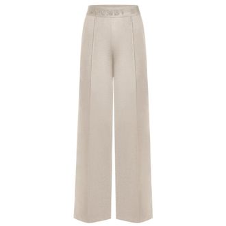 Cambio Femme, Pantalons, Beige, Taille: 44 FR Pantalon Large