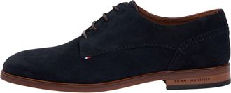 Tommy Hilfiger Herren Hilfiger Suede Dress Shoe Fm0fm05776 Derby Schuhe, Blue (Desert Sky), 40.5 EU