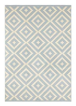 Hanse Home Velours Teppich Native Blau Creme, 120x170 cm
