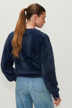 Next Rundhalspullover Strukturierter Rundhalspullover, B&auml;r (1-tlg)