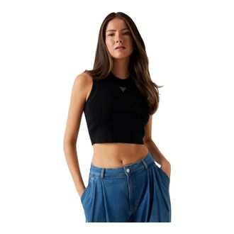 Guess Femme, Tops, Noir, Taille: 42 FR D&eacute;bardeur Alexia