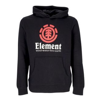 Element Schwarzer Vertikaler Hoodie mit K&auml;ngurutasche - - Sweatshirts & Hoodies - Herren - Schwarzk - S
