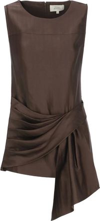 Loulou Studio Femme, Tops, Brun, Taille: 42 FR Fonda Draped Top