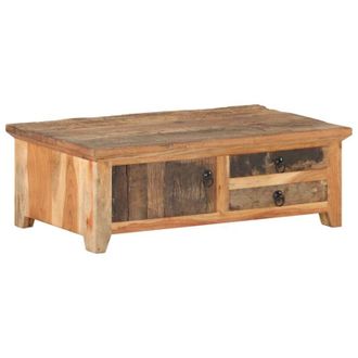 vidaXL Vidaxl - Table basse 90x50x31 cm Bois de r&eacute;cup&eacute;ration massif