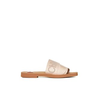 Chloé Femme, Chaussures, Beige, Taille: 42 EU Woody Sandal