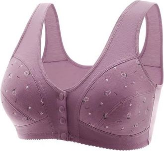 Generic Soutien-gorge 2026 pour femme avec boucle lat&eacute;rale avant et bord en dentelle sans anneau en acier, ajustement sans couture des fronces pour yoga, somm