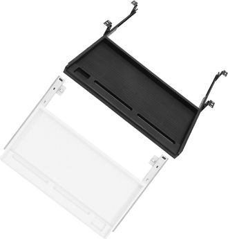 NUOBESTY 2 Satz Ausziehbare Tastaturablage aus Verschleißfestem Material Bruchfeste Tastaturschublade unter Schreibtisch Praktische Computer Tastatur und Mausa