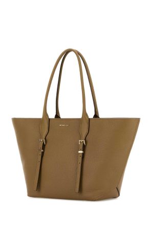 Michael Kors Womens Cappuccino Leather Moore Shopping Bag Husk Borse A Mano