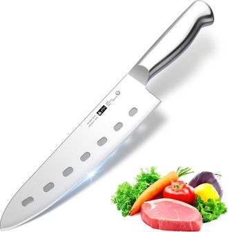 Plys Kochmesser Messer Edelstahl Chefmesser Scharfes: 18cm Profi Fleischmesser Küchenmesser