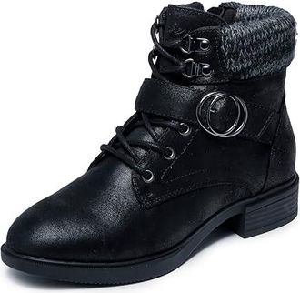 Skechers Femme Tenley Dreaming of Fall Botte Tendance, Noir, 37.5 EU
