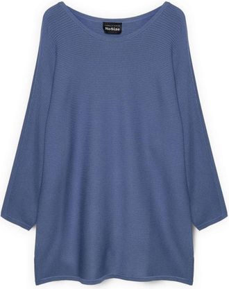 Fiorella Rubino Pull col rond - Femme - Pulls - Bleu - Taille: 36/38 FR