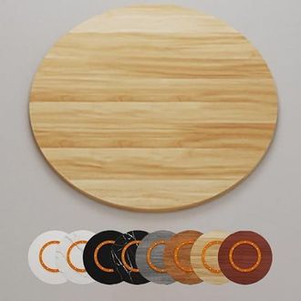 Generic GSKFXJ 80cm 90cm 100cm Plateau Tournant Lazy Susan en Bois, Grand Plateau Rotatif De Table, Plateau Tournant De Salle &Agrave; Manger &Agrave; Domicile, Rond Platea